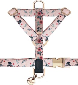 MILK&PEPPER Postroj pro psy Axelle Fleuri Rose Velikost: 45