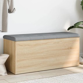 vidaXL Úložná lavice 102 x 42 x 45 cm kompozitní dřevo [835055] Barva: dub sonoma