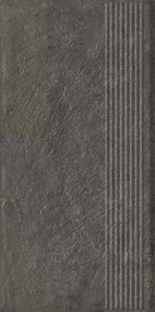 Ceramika Paradyz Dlažba Carrizo Basalt Struktura Klinker Schodovka Přímá 30x60 - 167957