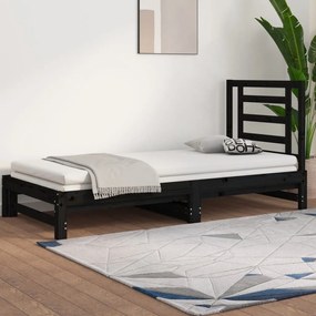 vidaXL Výsuvná postel 2x (90 x 190) cm masivní borovice [3108613] Barva: Šedá