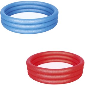 Nafukovací dětský bazének Bestway 51025 122 x 25 cm červený pro zahradní radovánky