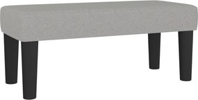 Box spring postel s matrací světle šedý 100 x 200 cm textil 3136893