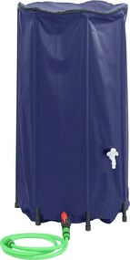 vidaXL Nádrž na vodu s kohoutkem skládací 250 l PVC [41223] Barva: Modrá
