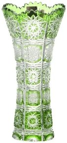 Váza Paula I, barva zelená, výška 180 mm