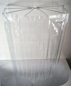 Ridder Ridder, OMBRELLA skládací sprchová kabina, 100x70cm, průhledná, 58200