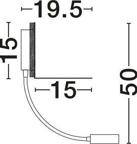 Bílé hliníkové LED nástěnné svítidlo s ohybatelnou konstrukcí/s USB portem Eclip – Nova Luce