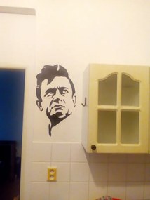 Samolepka na zeď - Johnny Cash (32x60 cm) - PopyDesign