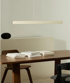 Béžové LED závěsné svítidlo s kovovým stínidlem Boadella – Kave Home