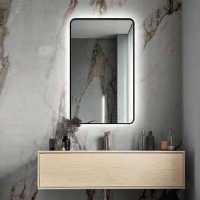Zrcadlo Billet Black LED Rozměr: 40 x 150 cm