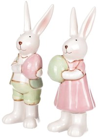 Autronic Zajíc a zaječice z keramiky, velikonoční dekorace Varianta: Zajíc