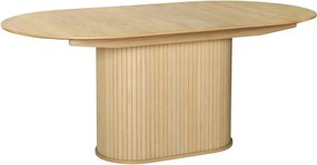 Rozkládací jídelní stůl s přídavnou deskou v dekoru dubu 95x180 cm Nola – Unique Furniture