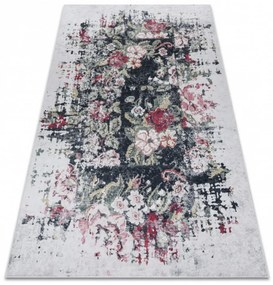 Kusový koberec Květy smetanověbílý 120x170cm