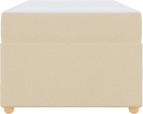 Rám postele s matrací Krémová 80 x 200 cm textil 3399319