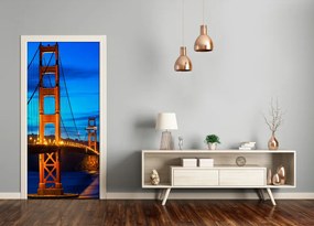 Fototapeta samolepící dveře Most San Francisco 95x205 cm