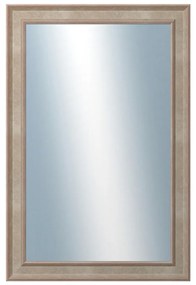 DANTIK - Zarámované zrcadlo - rozměr s rámem cca 40x60 cm z lišty TOOTH malá stříbrná (3162)