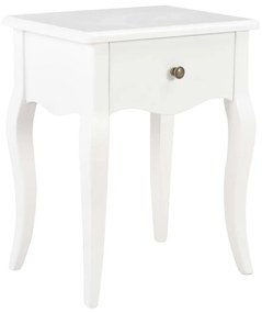 vidaXL Noční stolek bílý 40 x 30 x 50 cm masivní borové dřevo