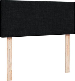 Box spring postel s matrací černá 120x190 cm textil 3285822