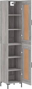 Skříň highboard šedá sonoma 34,5 x 34 x 180 cm kompozitní dřevo 3200455