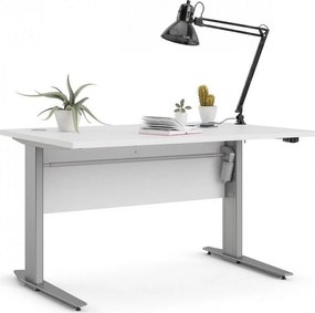 Falco Výškově nastavitelný psací stůl Office 80400/382 bílá/silver grey