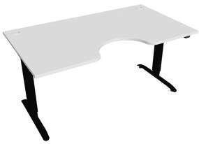 Hobis Motion Elektr. nastavitelný stůl 160x90 - HOBIS ERGO MOTION MSE 2 1600 Dekor stolové desky: bílá, Barva kovové podnože: černá