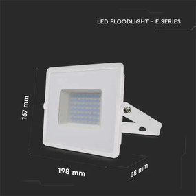 LED Reflektor LED/50W/230V 6500K IP65 bílá