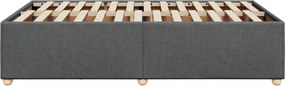 Rám postele bez matrace tmavě šedá 120 x 200 cm textil 3284723