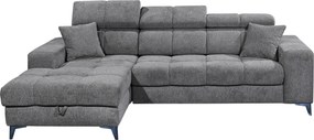 XXXLutz ROHOVÁ SEDAČKA, textil, antracitová MID.YOU - Sedací soupravy - 002220047410