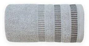 Bavlněný ručník Sagitta 30x50 cm stříbrný