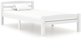 Rám postele bílý masivní borové dřevo 90 x 200 cm,  322068 HangarStore.cz