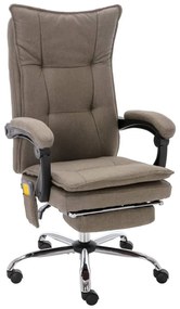 Masážní kancelářská židle taupe textil 20373