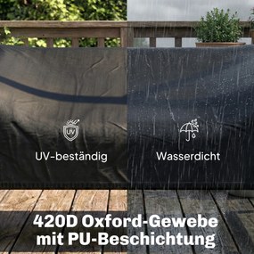 Outsunny obal na zahradní houpačku pro 2 osoby, voděodolný ochranný obal, odolný proti větru a UV záření, tkanina 420D Oxford