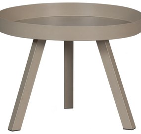 Hoorns Béžový kovový kulatý konferenční stolek Blure 60 cm