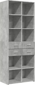 Skříň highboard betonově šedá 70x42,5x185 cm kompozitní dřevo 3281465