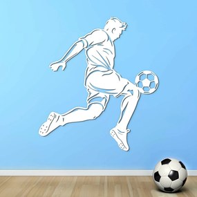 DUBLEZ | Dřevěný sportovní obraz na zeď - Fotbalista