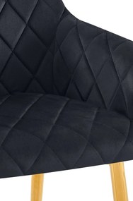 Jídelní židle Monett samet G – černá