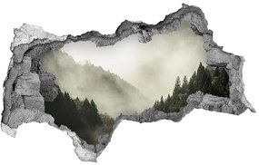Wallmuralia Samolepící nálepka Mlha nad lesem 95x73 cm