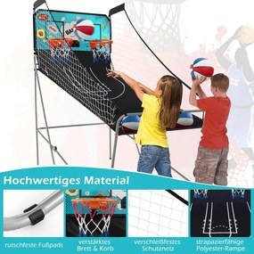 Costway 8 v 1 Basketbalový stroj Skládací elektrický basketbalový