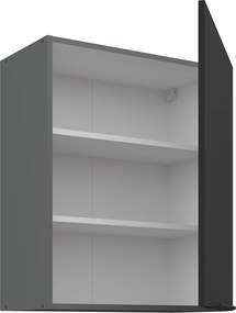 ARIA ab  | horní skříňka 60 G-72 1F policová | 60 cm | ANTI FINGERPRINT povrch | antracit/černá