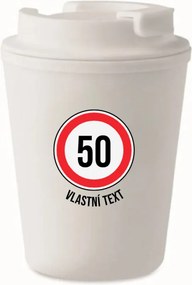 Personalizovaný cestovní termohrnek - narozeninová dopravní značka