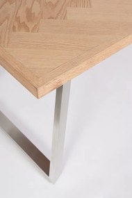 BIZZOTTO Jídelní stůl DUKAT 180x90 cm stříbrné nohy 0730327
