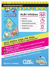 Albi Taco, kočka, koza, sýr, pizza - K vodě