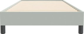 Postel Box Spring bez matrace světle šedá 80x220 cm samet 3315849