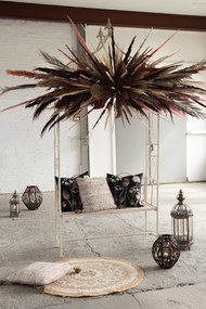 Růžová kytice sušené palmové listy - 55 cm (12ks)