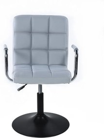 LuxuryForm Židle VERONA na černém talíři - šedá