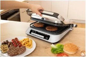 SENCOR SBG 6031SS stříbrná / Kontaktní gril / 2100 W / Regulace teplot