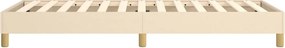 Rám postele s boxspringem krémová 100 x 200 cm textil 3120595