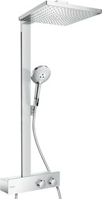 Hansgrohe Raindance E, sprchová souprava Showerpipe 300 s termostatem 350 EcoSmart 9 l/min, chromová, HAN-27362000