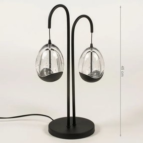 Stolní designová stmívatelná lampa Benelux Nero 2