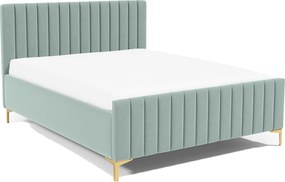 Eka Čalouněná postel SUTRA+ 160x200 cm Barva látky Trinity: Černá (Trinity 2316), Úložný prostor: Bez úložného prostoru