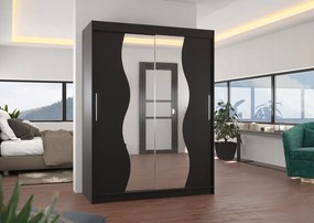Šatní skříň s posuvnými dveřmi Renzo - 150 cm Barva: Choco